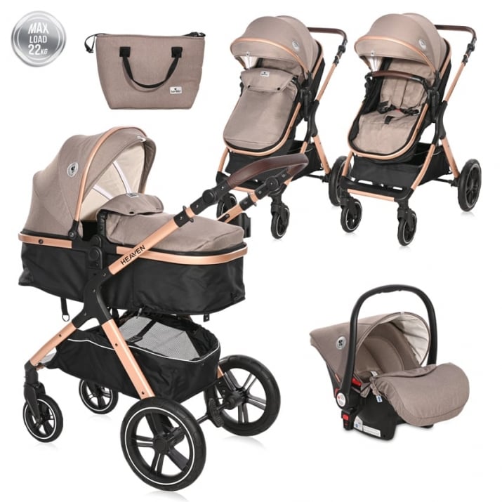 БЕБЕШКА КОЛИЧКА 3В1 HEAVEN SET | Baby.Galix.bg