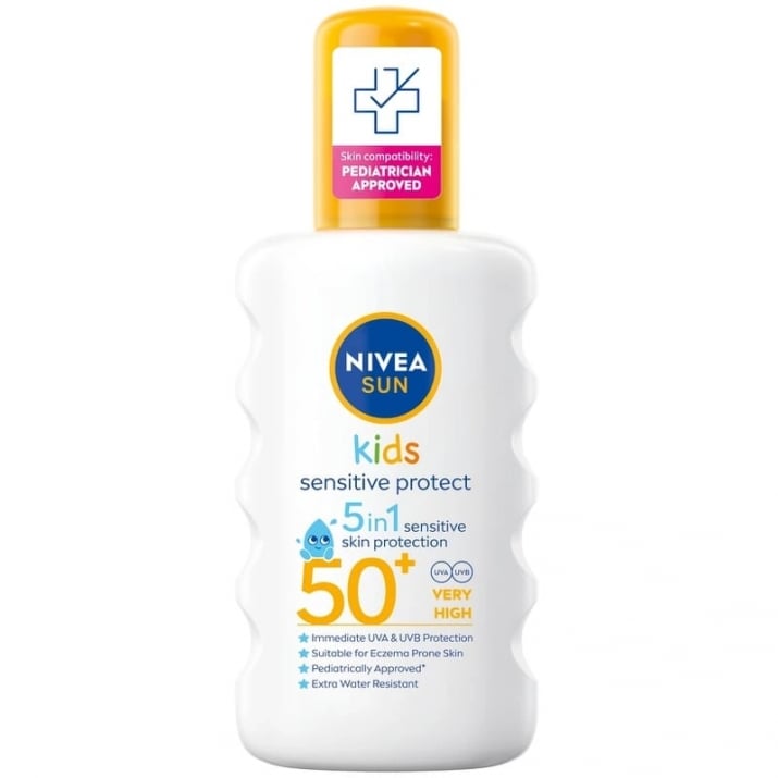 NIVEA SUN PURE & SENSITIVE Детски слънцезащитен спрей SP ...